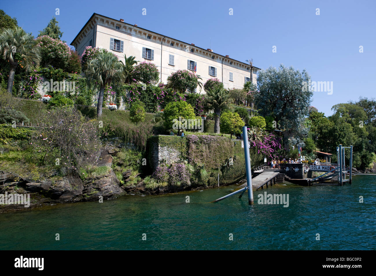 Europe, Italy, Piemonte, Maggiore Lake, Madre island, house, garden ...
