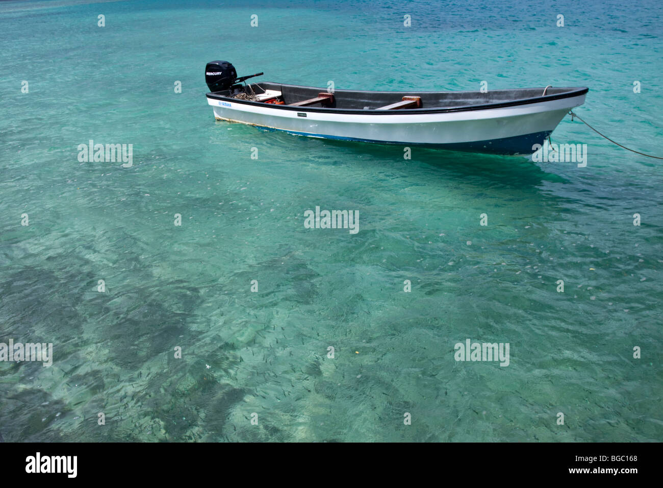 Jetty Boat Vanuatu Efate Stock Photo - Alamy
