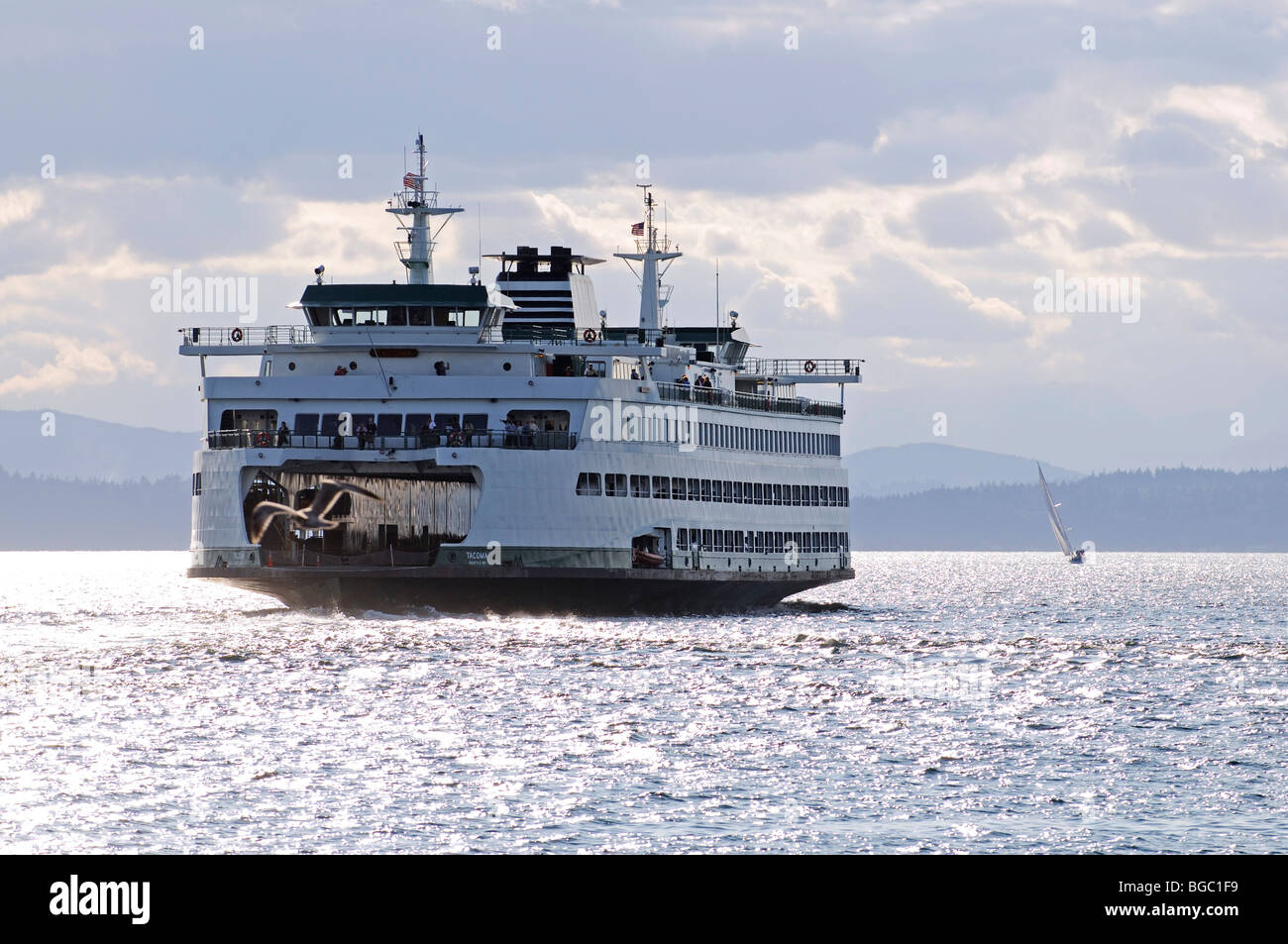 Puget Sound, ferries, Seattle, Washington, USA Stock Photo - Alamy