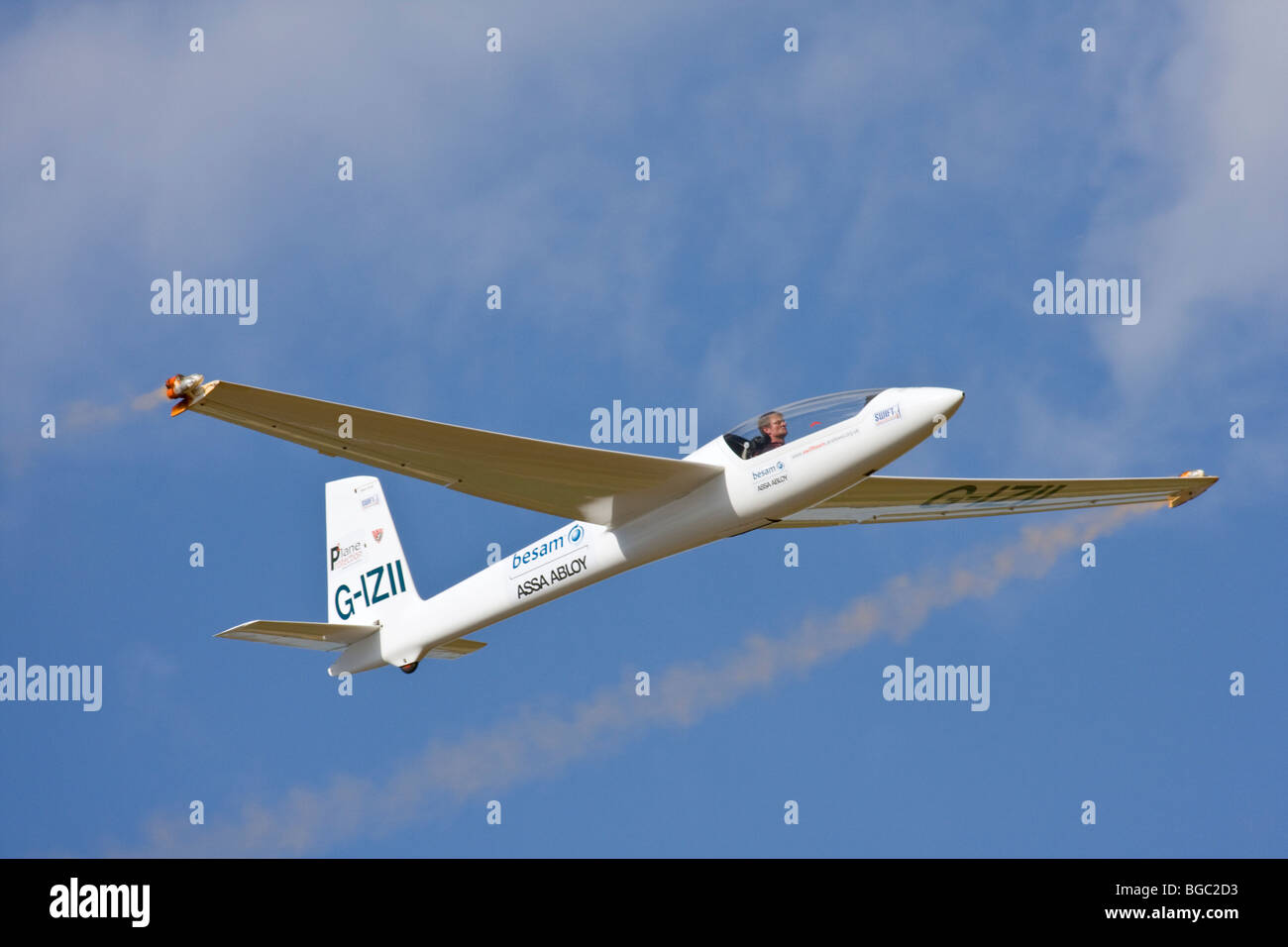 S-1 Swift G-IZII Glider Stock Photo - Alamy