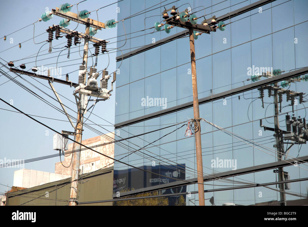 Mexico Power Cables Stock Photo - Alamy
