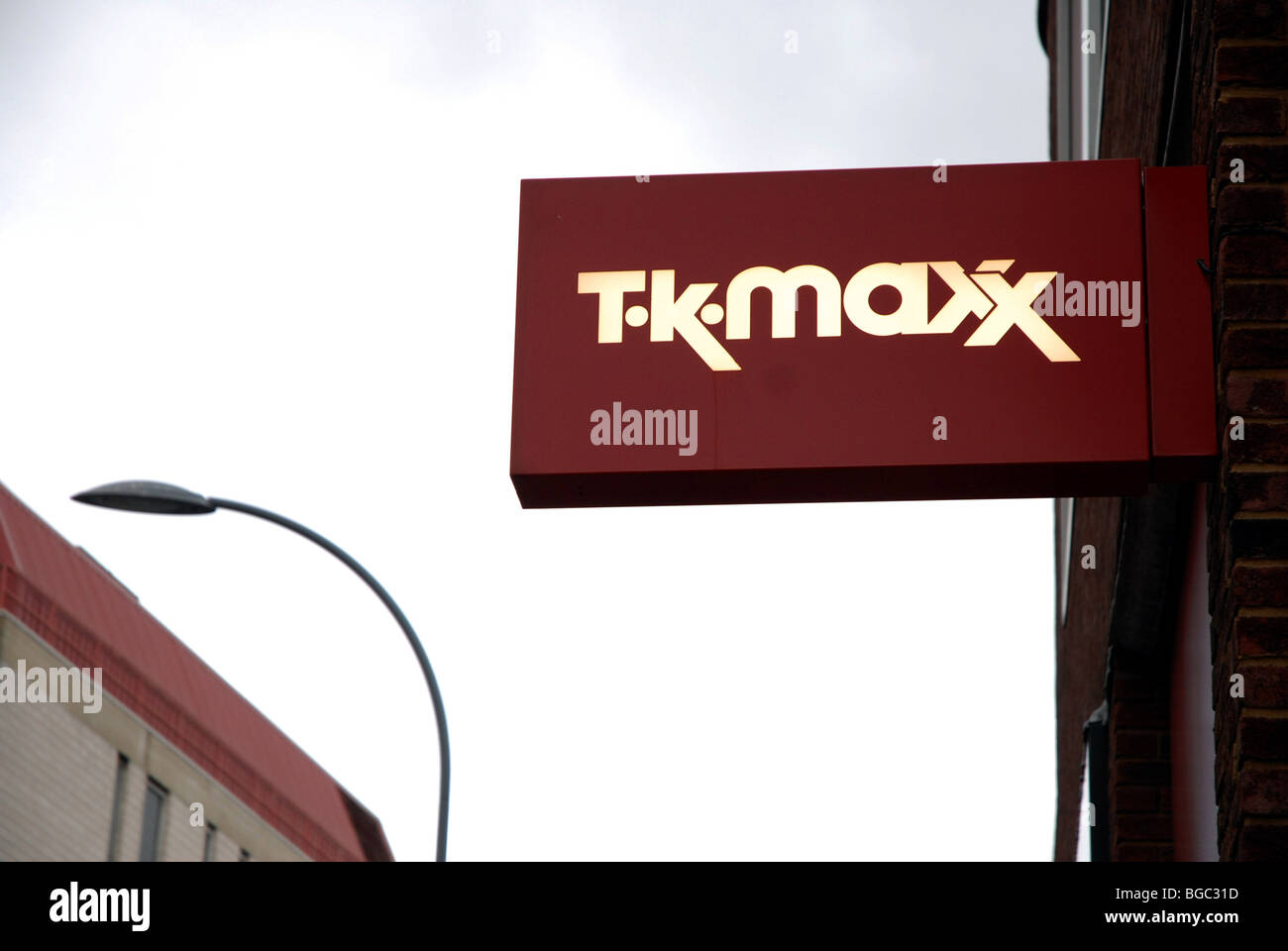 TK Max sign Stock Photo - Alamy