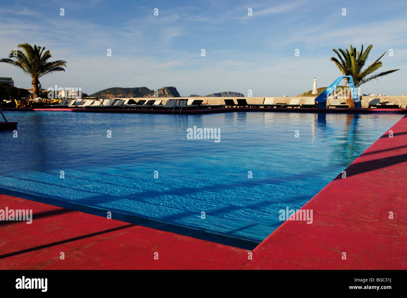 Pool, Es Cana or Es Canar, Ibiza, Pine Islands, Balearic Islands, Spain ...