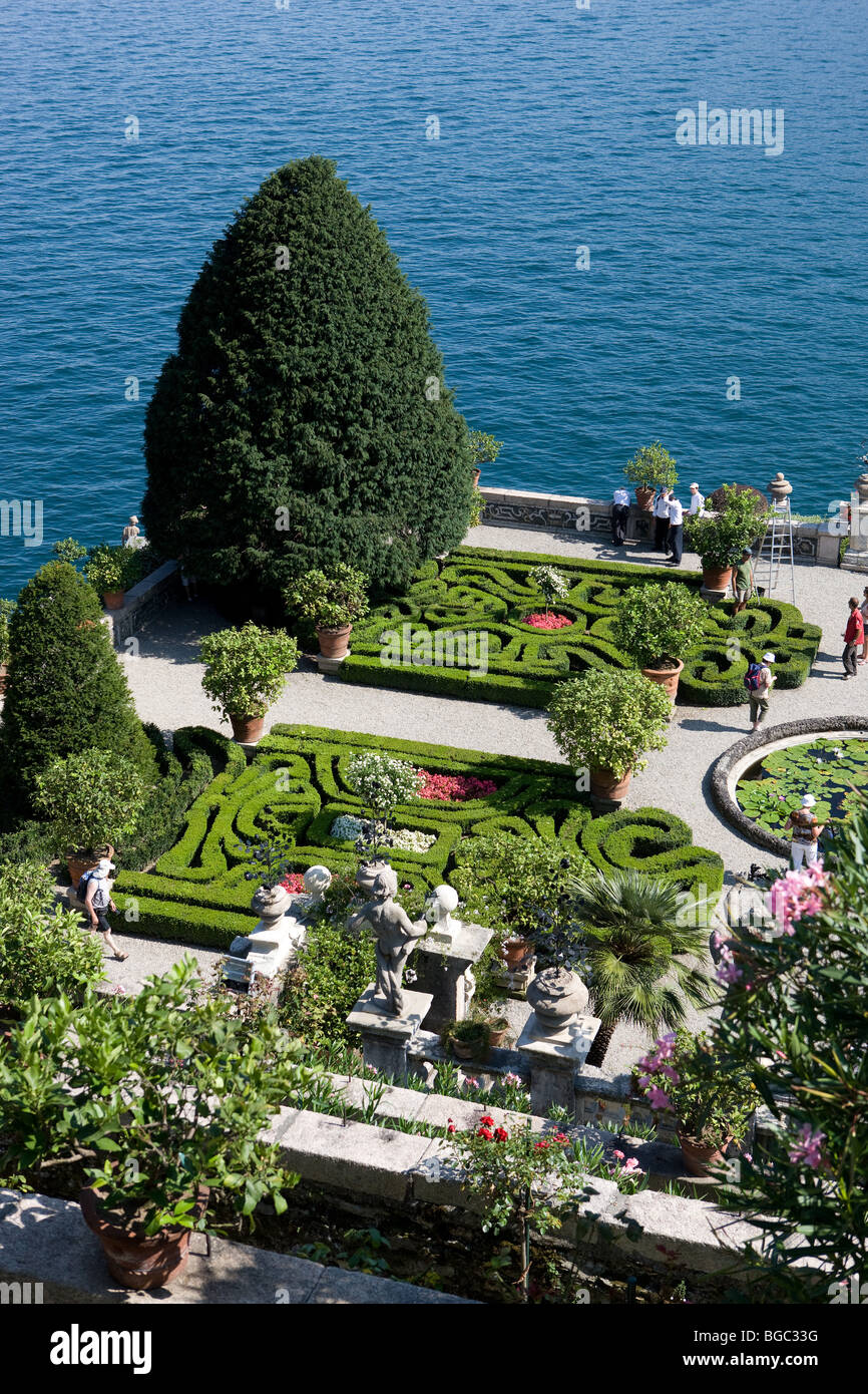 Europe, Italy, Piemonte, Maggiore Lake, Bella island, Palace Borromeo ...