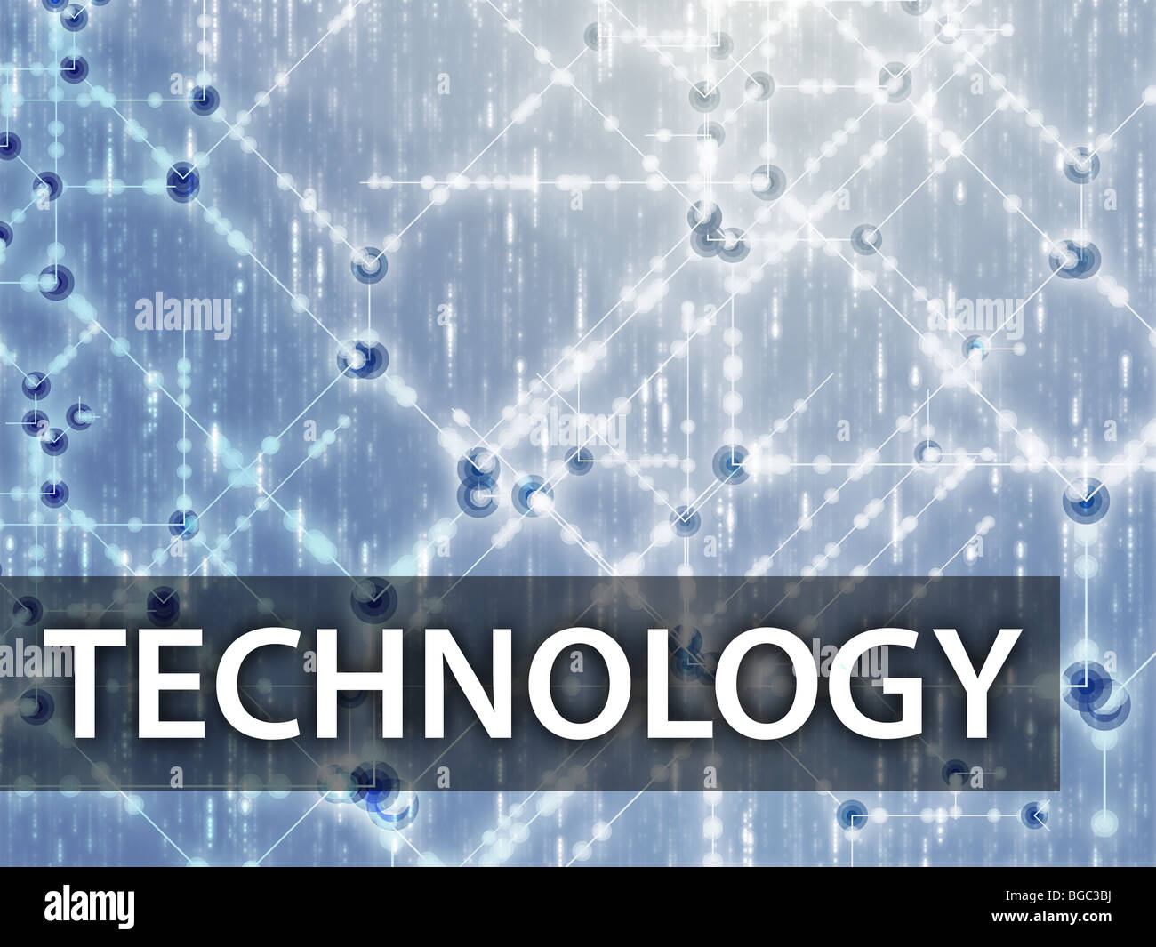 Network illustration, showing information structures and connections ...