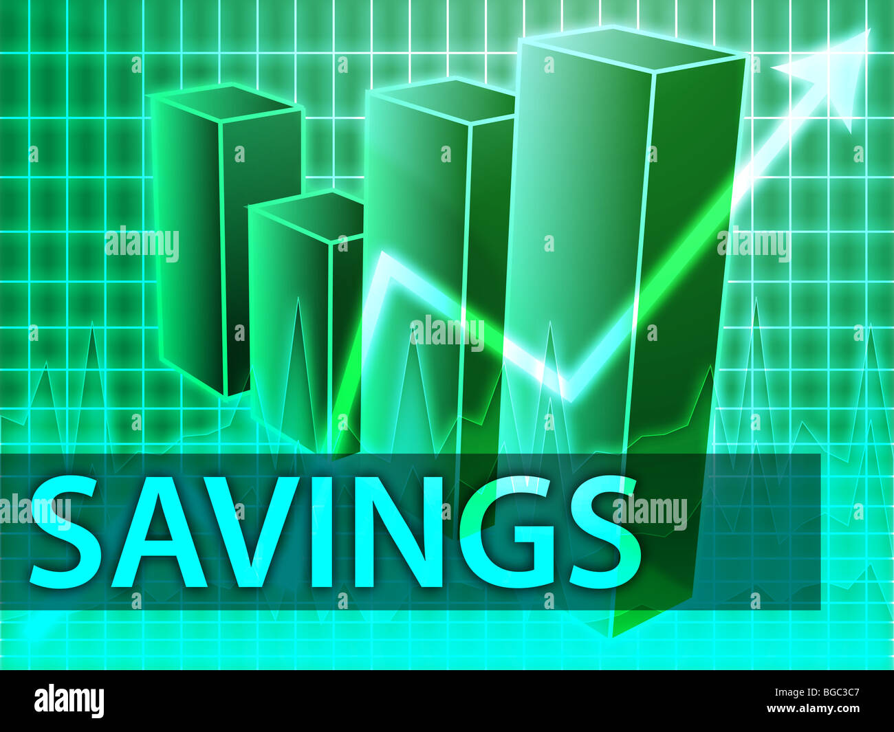 Savings finances illustration bar chart hi-res stock photography and ...