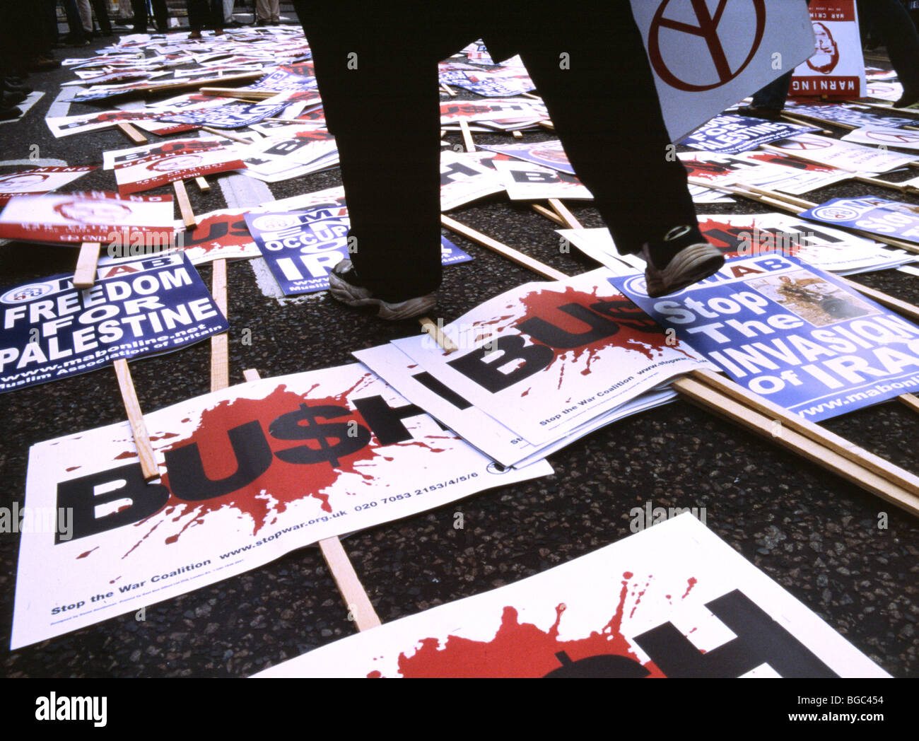 Anti war protest Stock Photo - Alamy