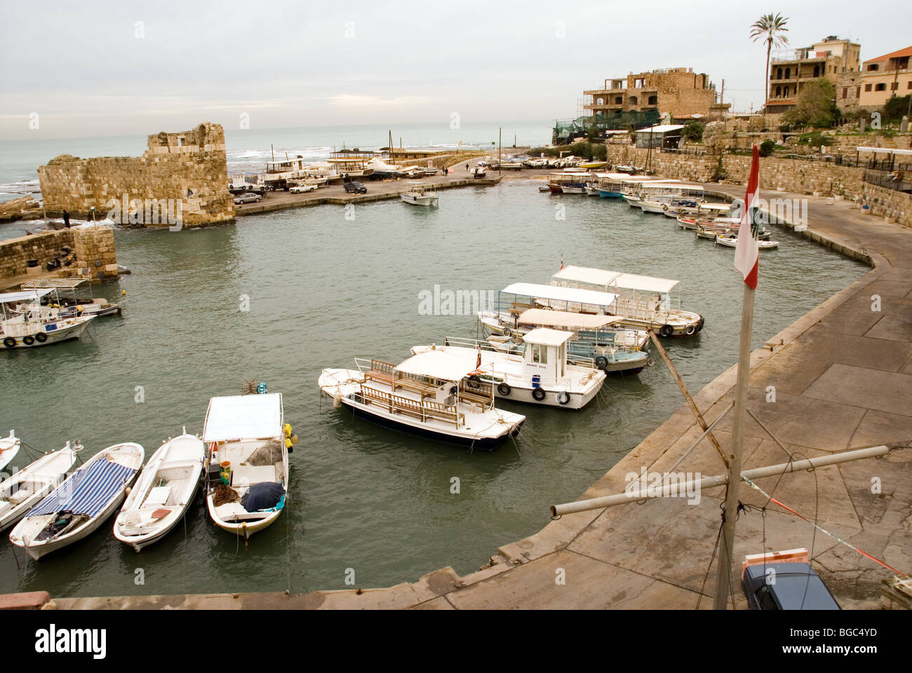 fishing harbor Byblos city north Beirut Lebanon Stock Photo - Alamy
