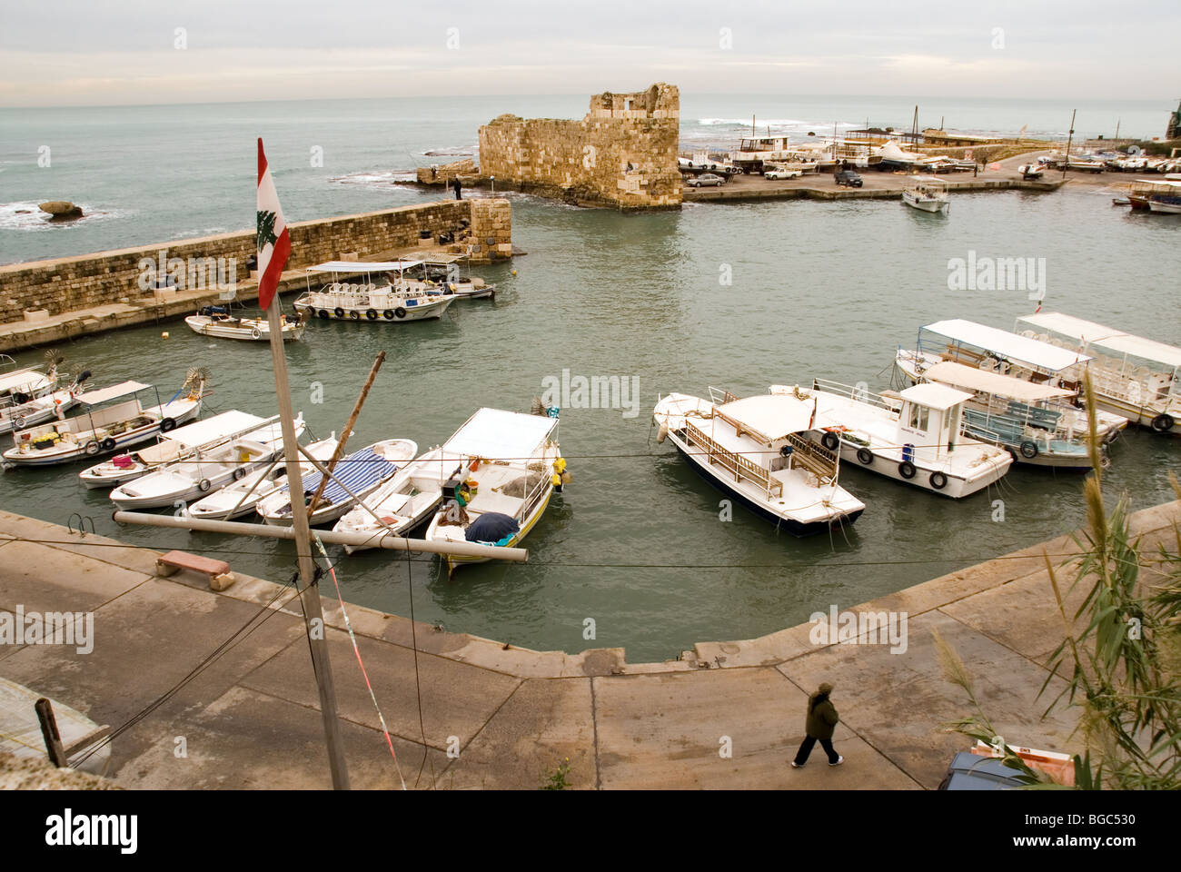 fishing harbor Byblos city North Beirut Lebanon Stock Photo - Alamy
