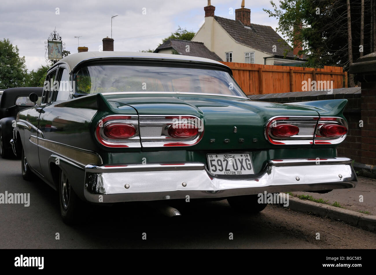 1958 Ford Custom 300 Rear View Stock Photo - Alamy