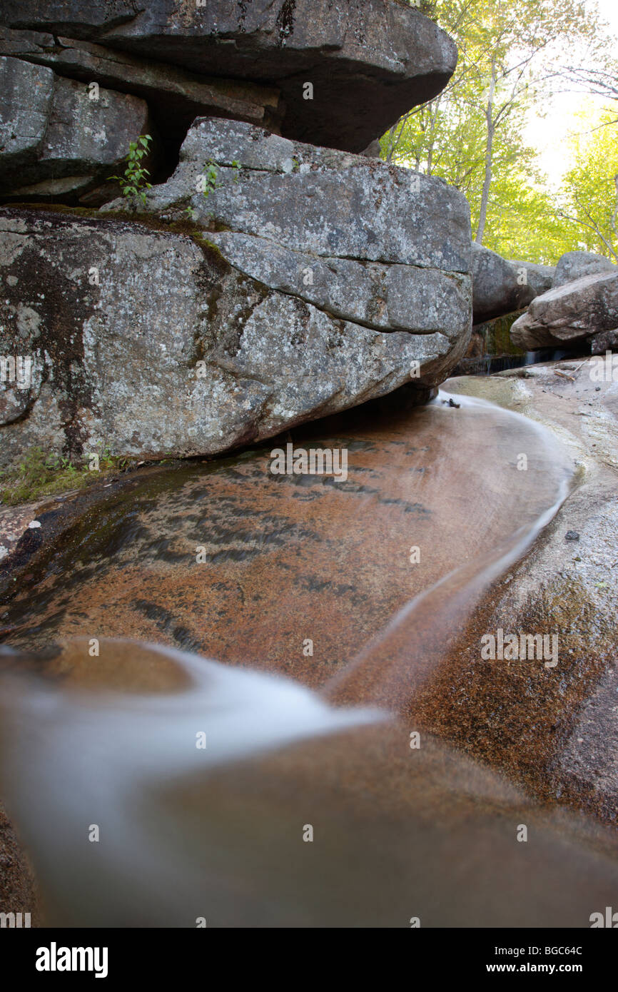 Champney Falls during the spring months. Located on Champney Brook next ...