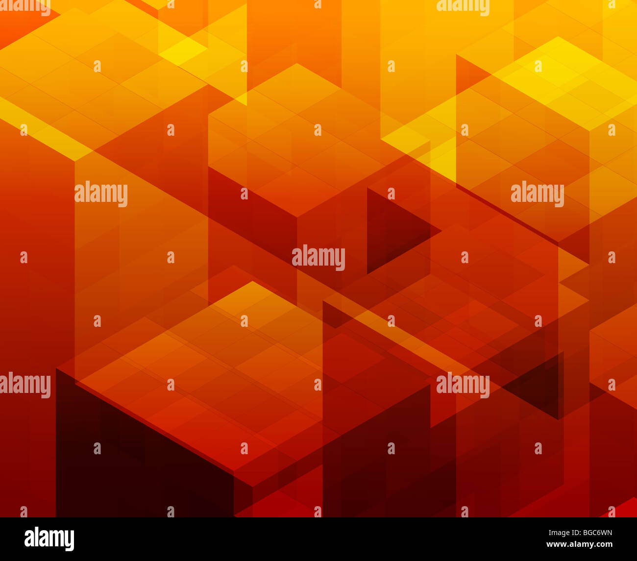 Abstract illustration wallpaper of geometric shape cubes Stock Photo ...