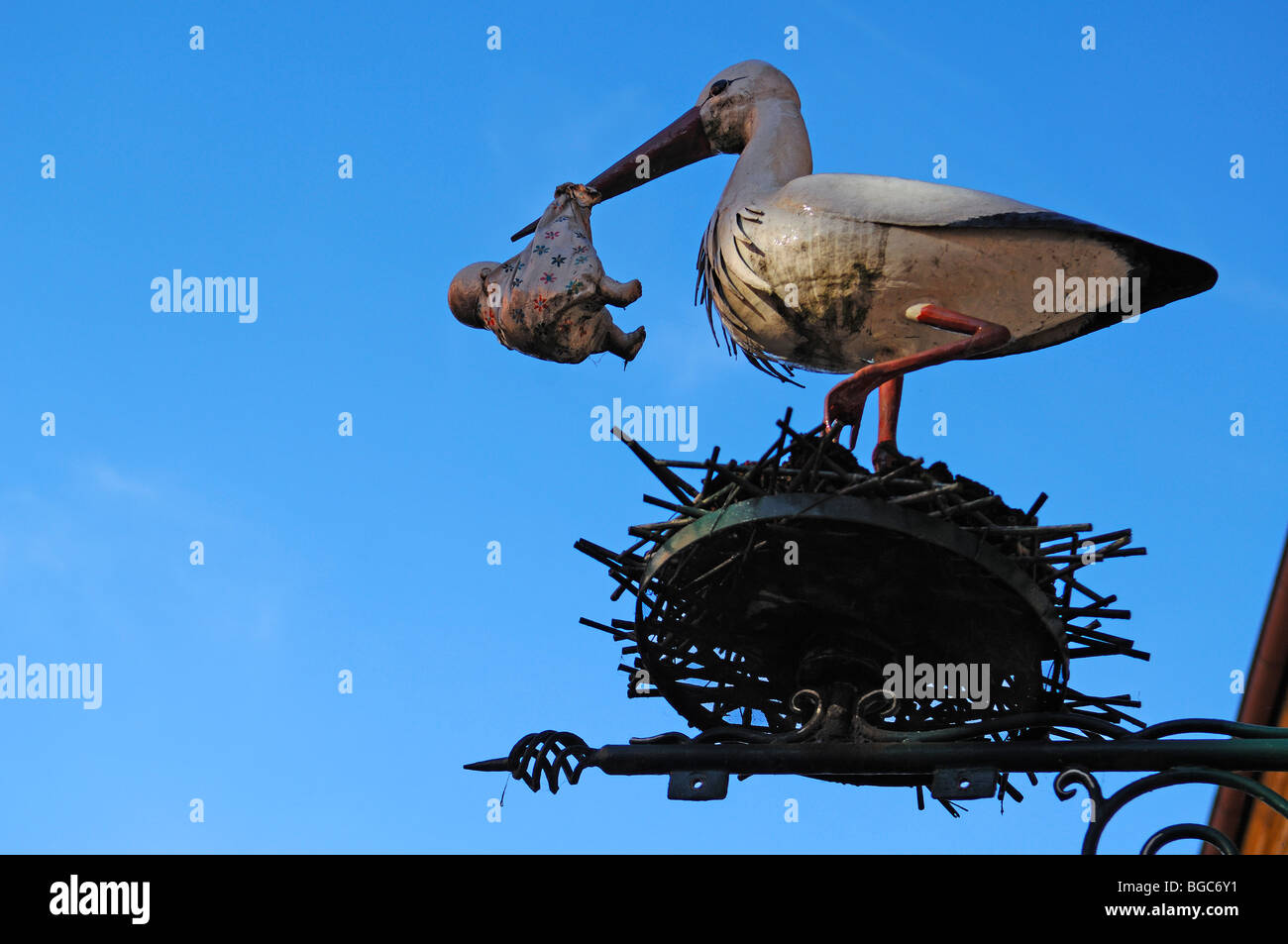 Storch mit baby hi-res stock photography and images - Alamy