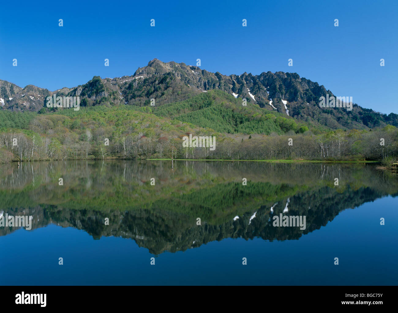 Kagami Pond, Nagano, Japan Stock Photo - Alamy