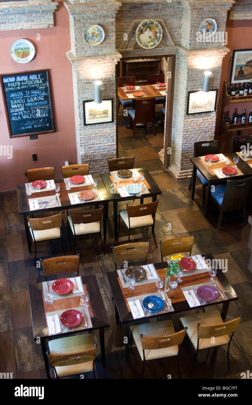 Funky interior of Balducci Restaurant, a modern Italian restaurant in ...