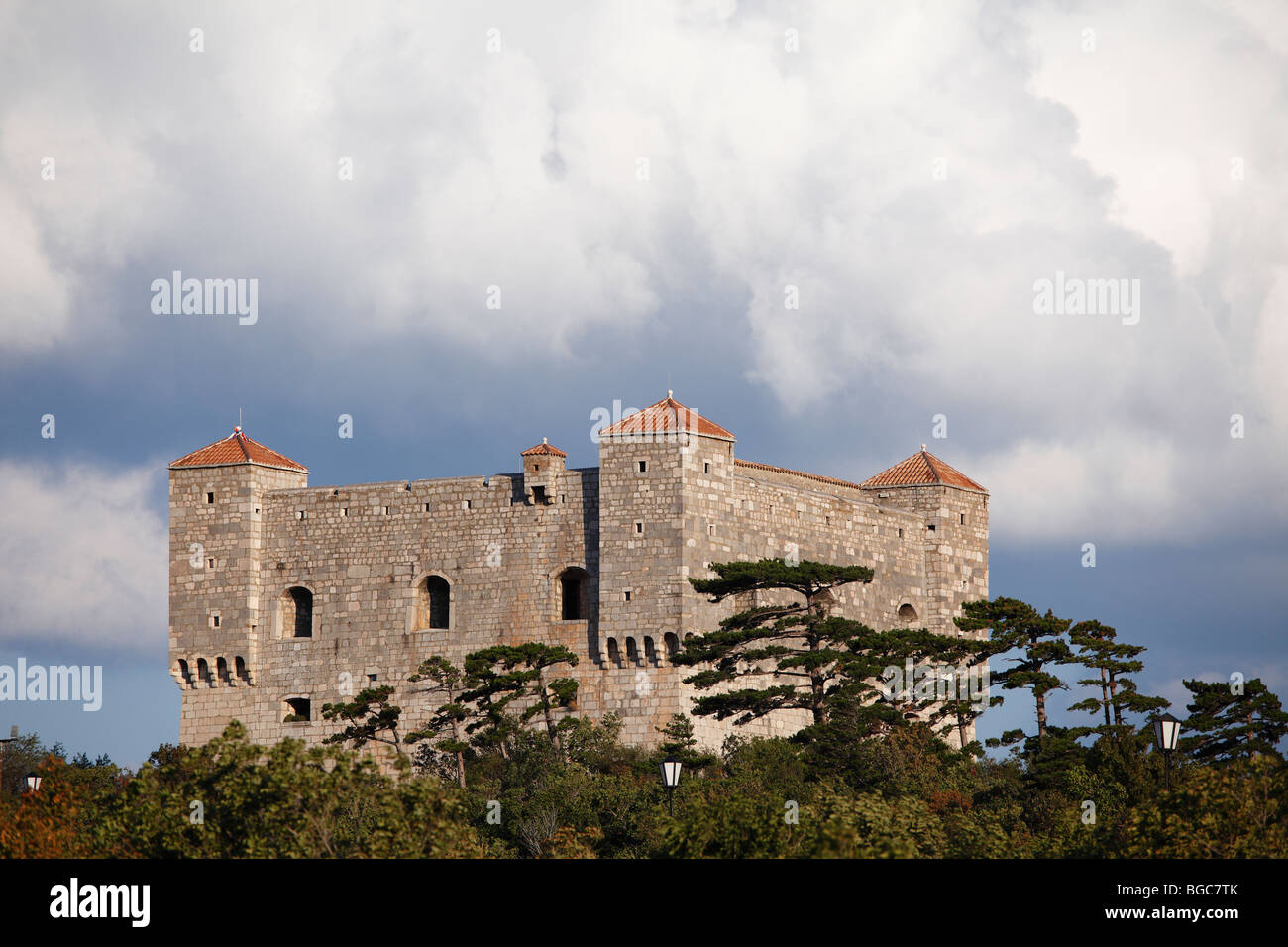 Nehaj Castle, Uskoci Tower, Senj, Adriatic Sea, Croatia, Europe Stock ...