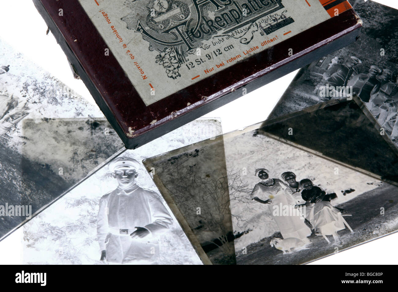 Old photographs on silver bromide gelatin dry plates Stock Photo - Alamy
