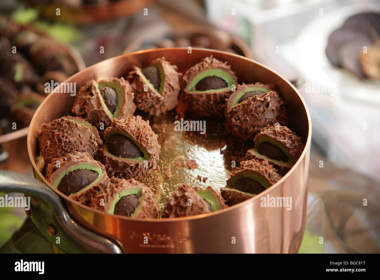 Chocolate Chestnuts, France Stock Photo - Alamy