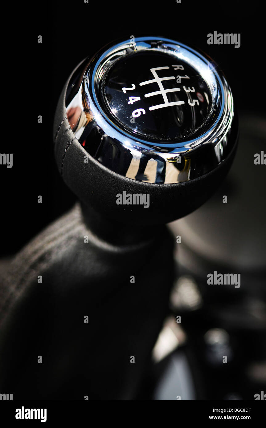 Stick shift, Mini Cooper Stock Photo - Alamy