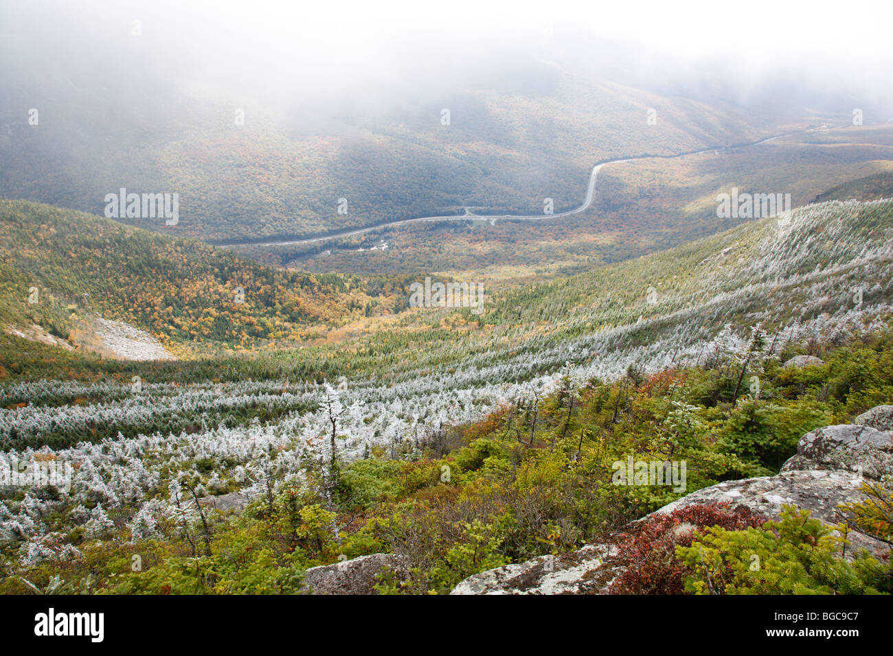 Franconia Notch State Park - Scenic views along the Rim Trail on the ...
