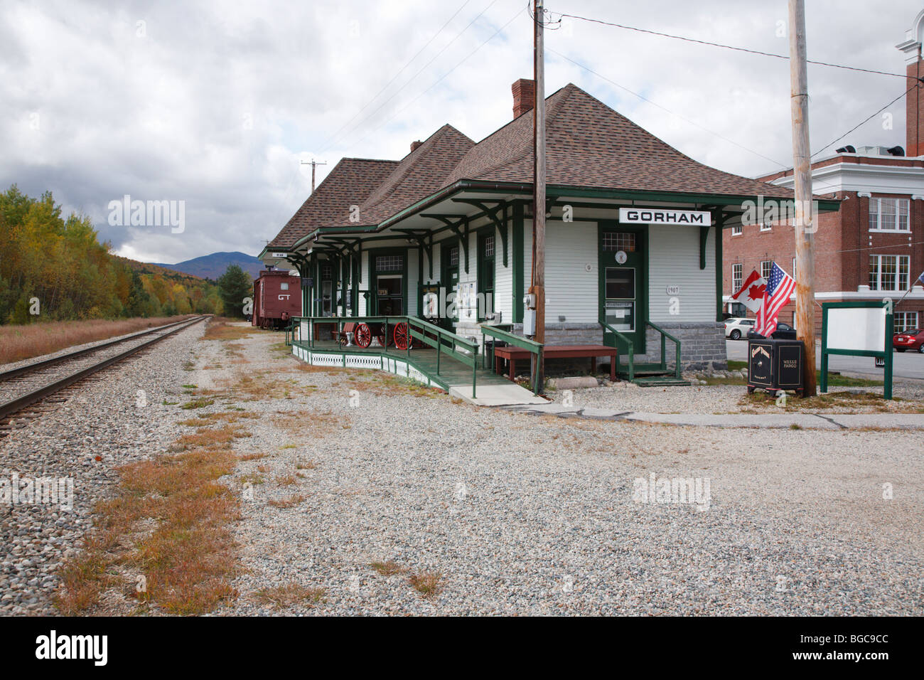 Grand Trunk Railroad Museum in Gorham, New Hampshire USA Stock Photo ...