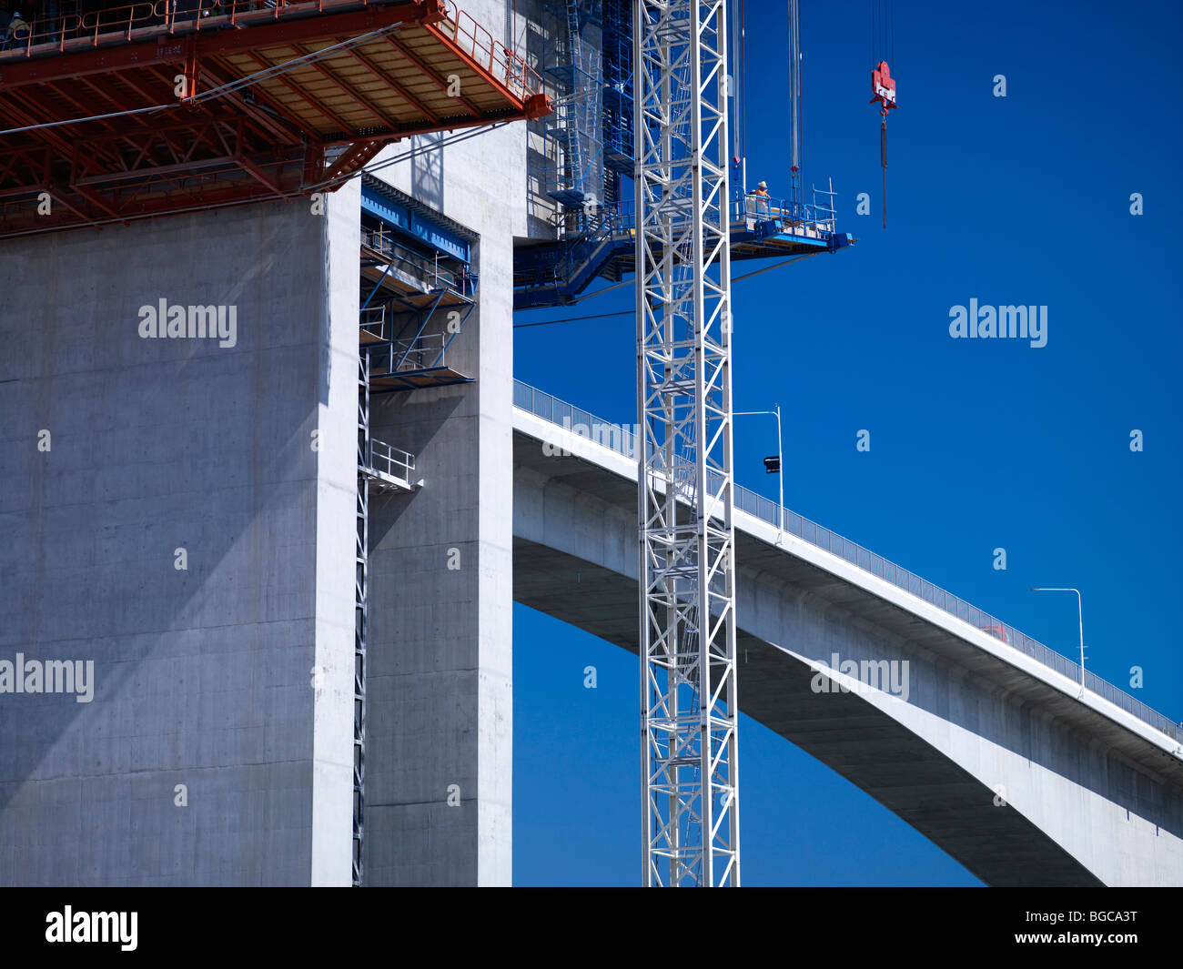 Construction of the second Gateway Bridge Brisbane Australia Stock ...