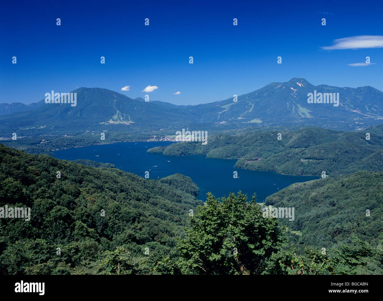 Lake Nojiri, Shinano, Nagano, Japan Stock Photo - Alamy