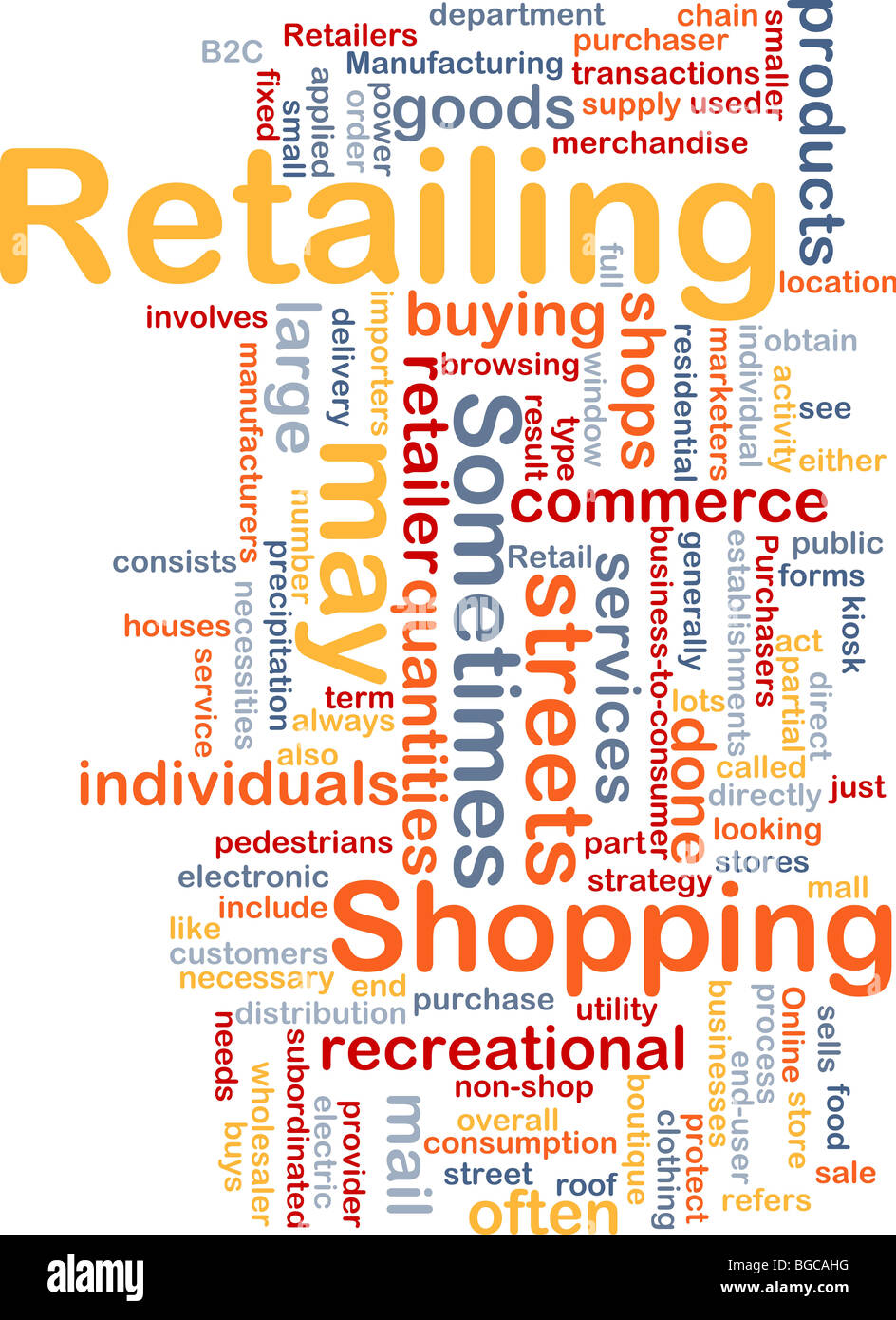Word cloud concept illustration of retailing retail Stock Photo - Alamy