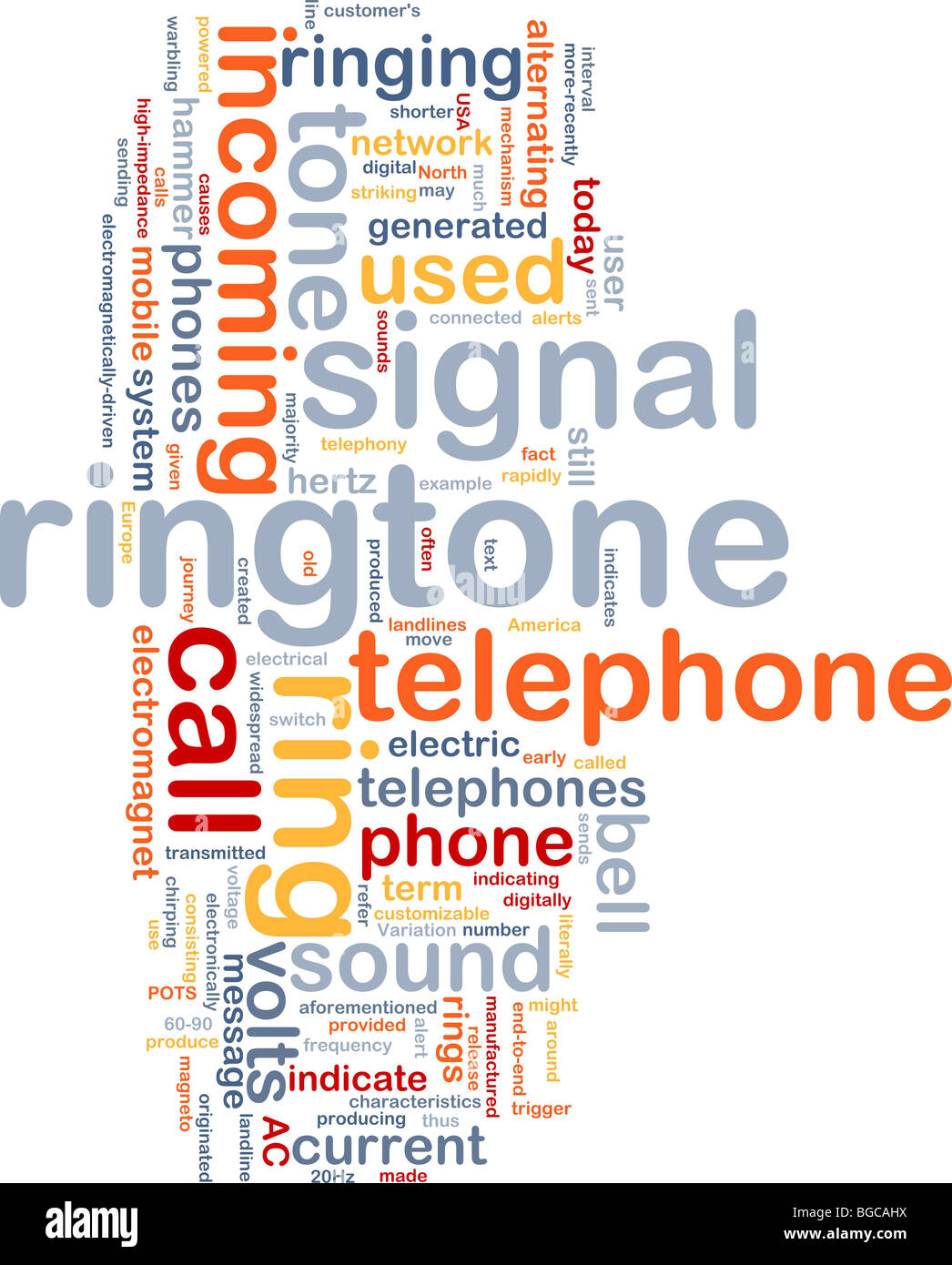 Word cloud concept illustration of telephone ringtone Stock Photo - Alamy