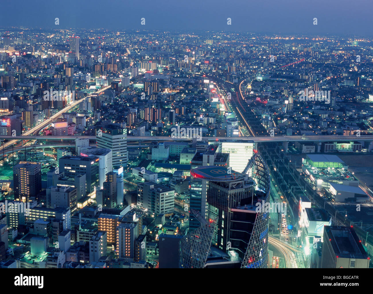 Night View Of Nagoya, Aichi, Japan Stock Photo - Alamy