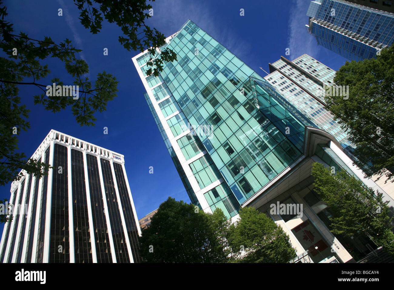 Apartment building and Office building downtown Vancouver, BC, Canada ...