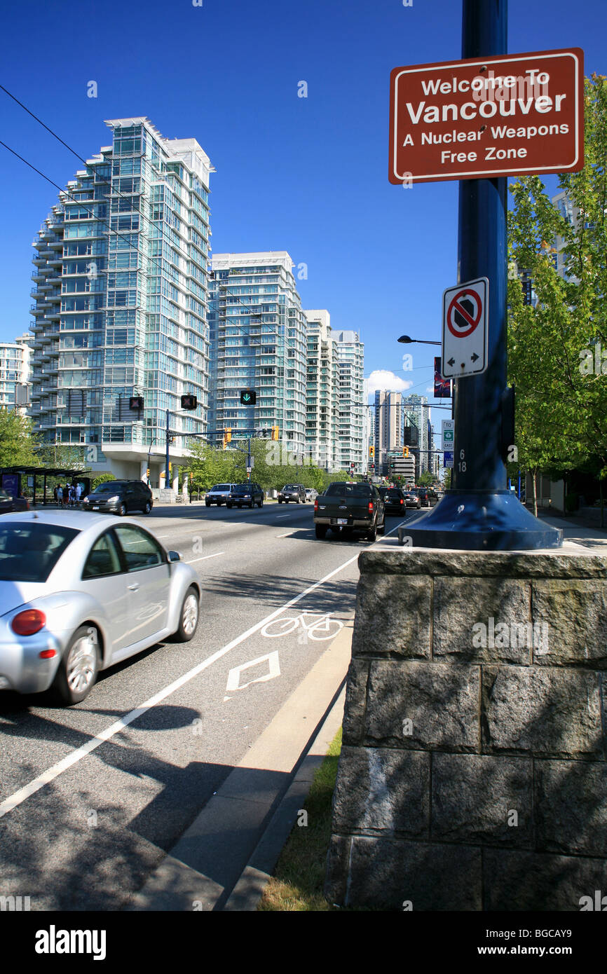 Vancouver canada welcome sign hi-res stock photography and images - Alamy