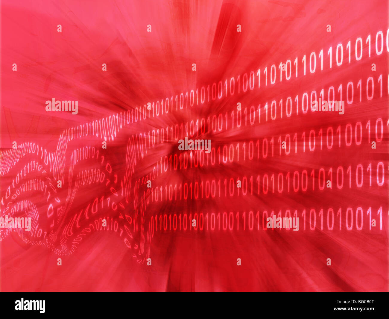 Illustration of corrupt data, damaged binary information Stock Photo ...