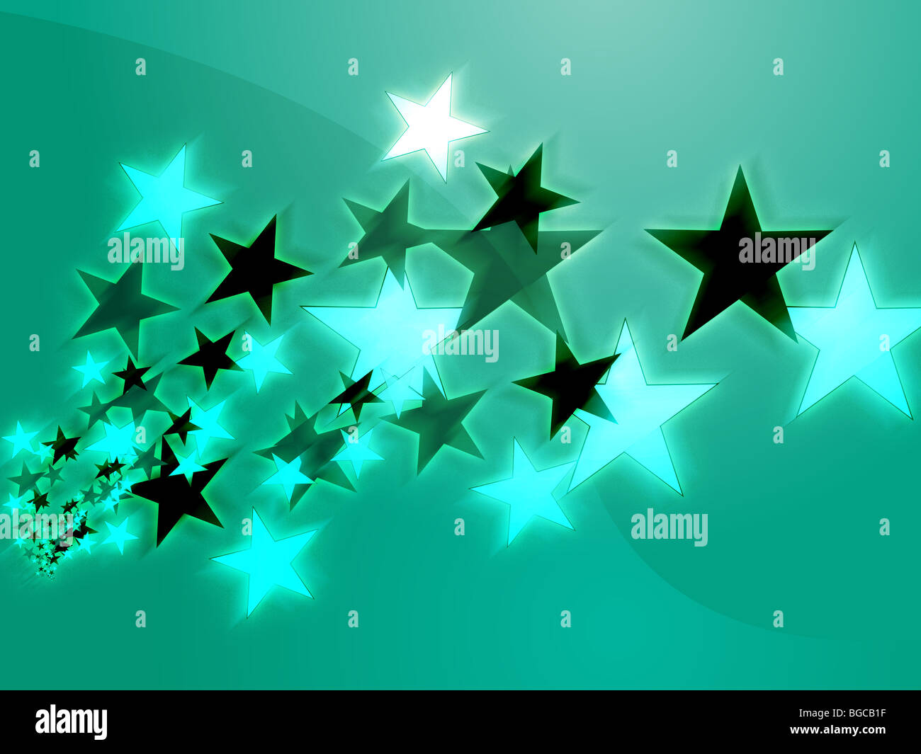 Dynamic flying stars abstract geometric wallpaper background Stock ...
