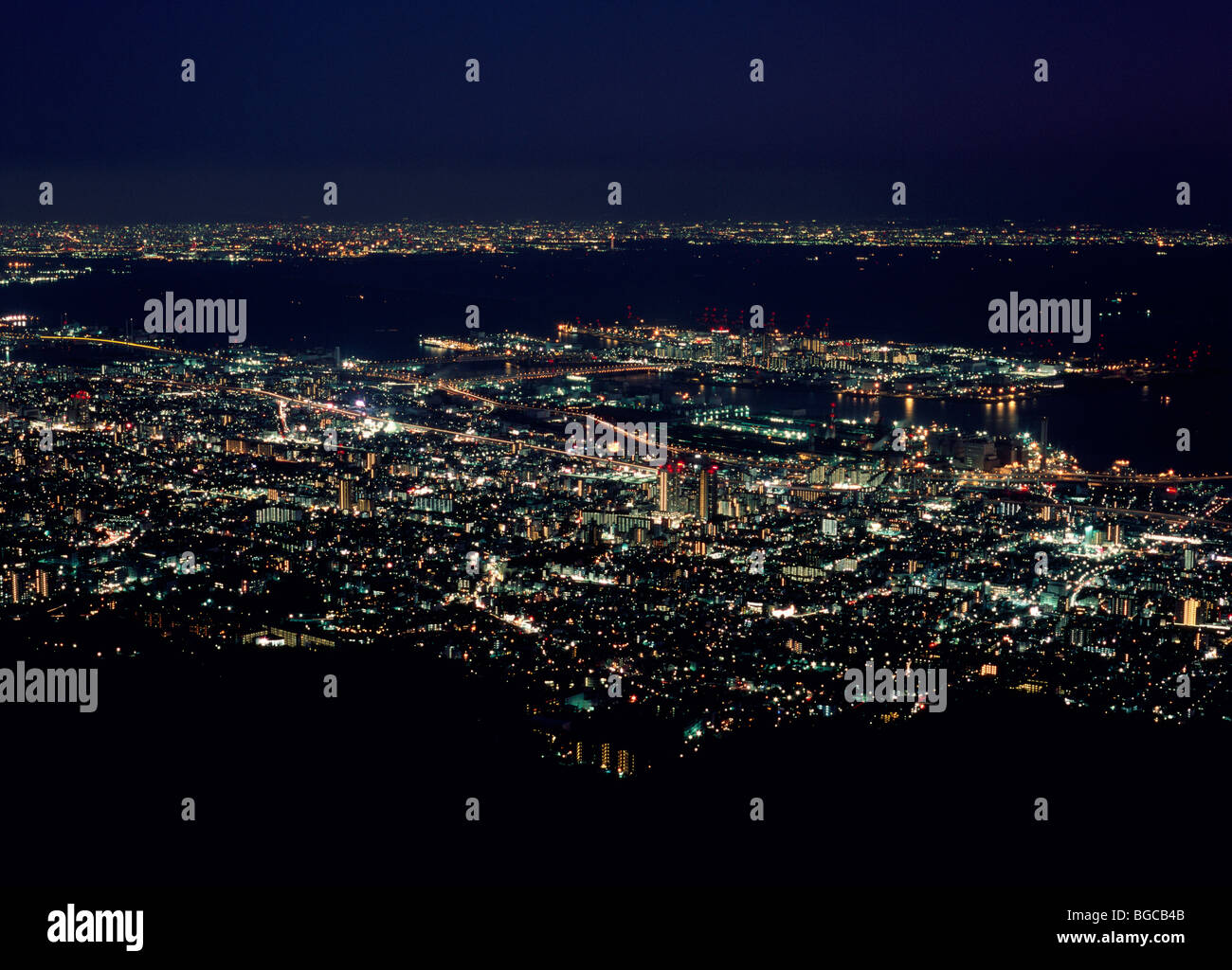 Night View Of Kobe, Kobe, Hyogo, Japan Stock Photo - Alamy
