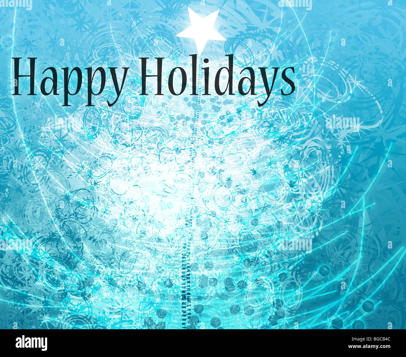 Merry christmas happy holidays greeting card design Stock Photo - Alamy