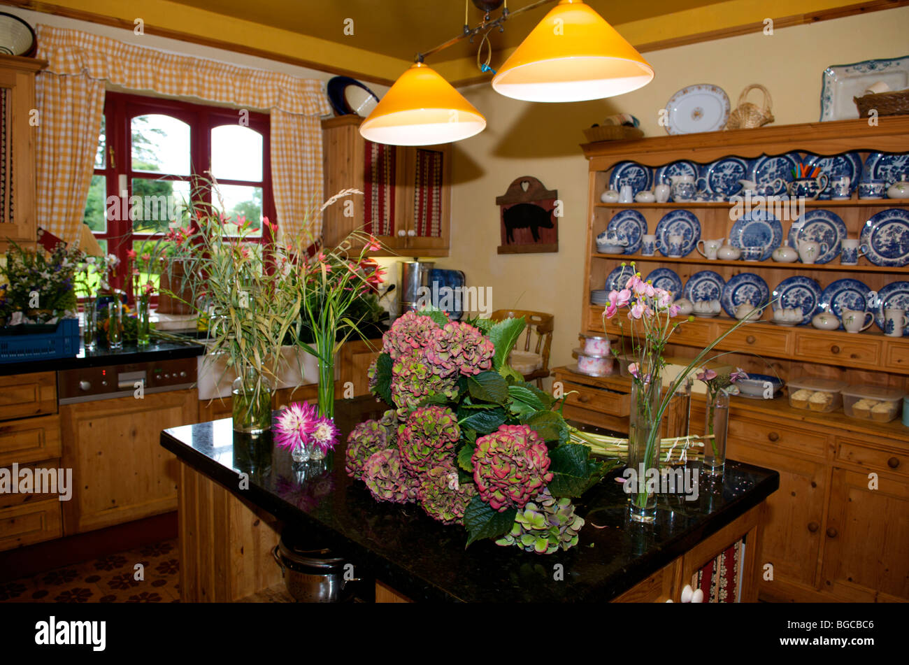 Country house kitchen in Wicklow Ireland Stock Photo - Alamy
