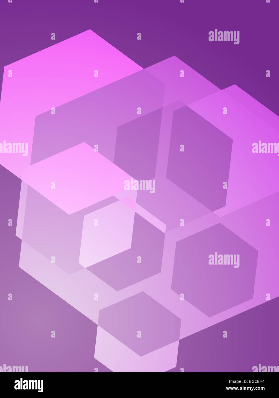 Modern abstract illustration of joined hexagon shapes Stock Photo - Alamy