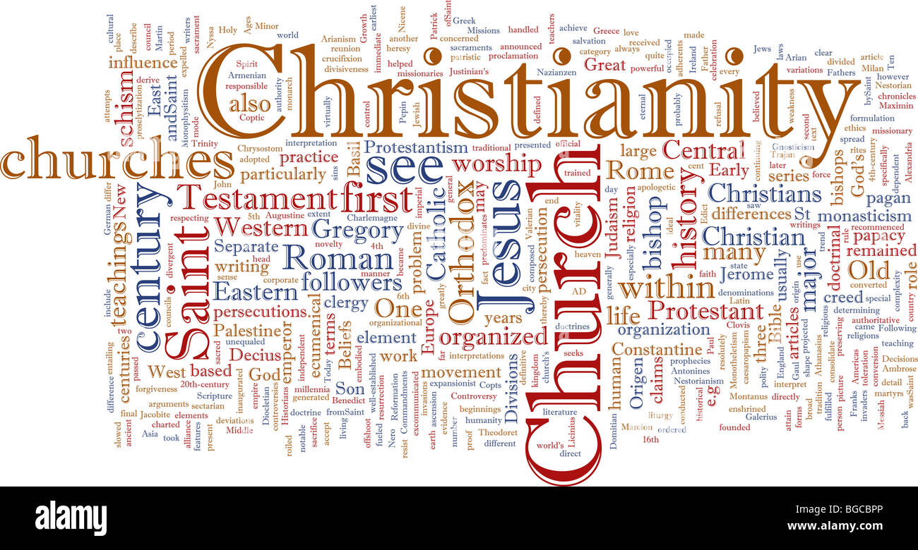 Catholic church word cloud concept hi-res stock photography and images ...
