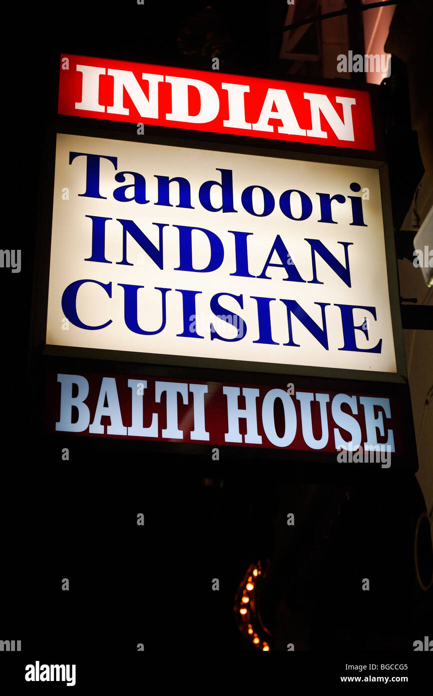 Indian restaurant sign hi-res stock photography and images - Alamy