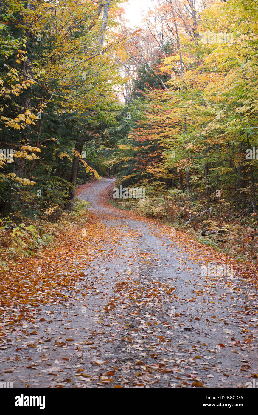 Sandwich Notch Road during the autumn months in Sandwich, New Hampshire ...