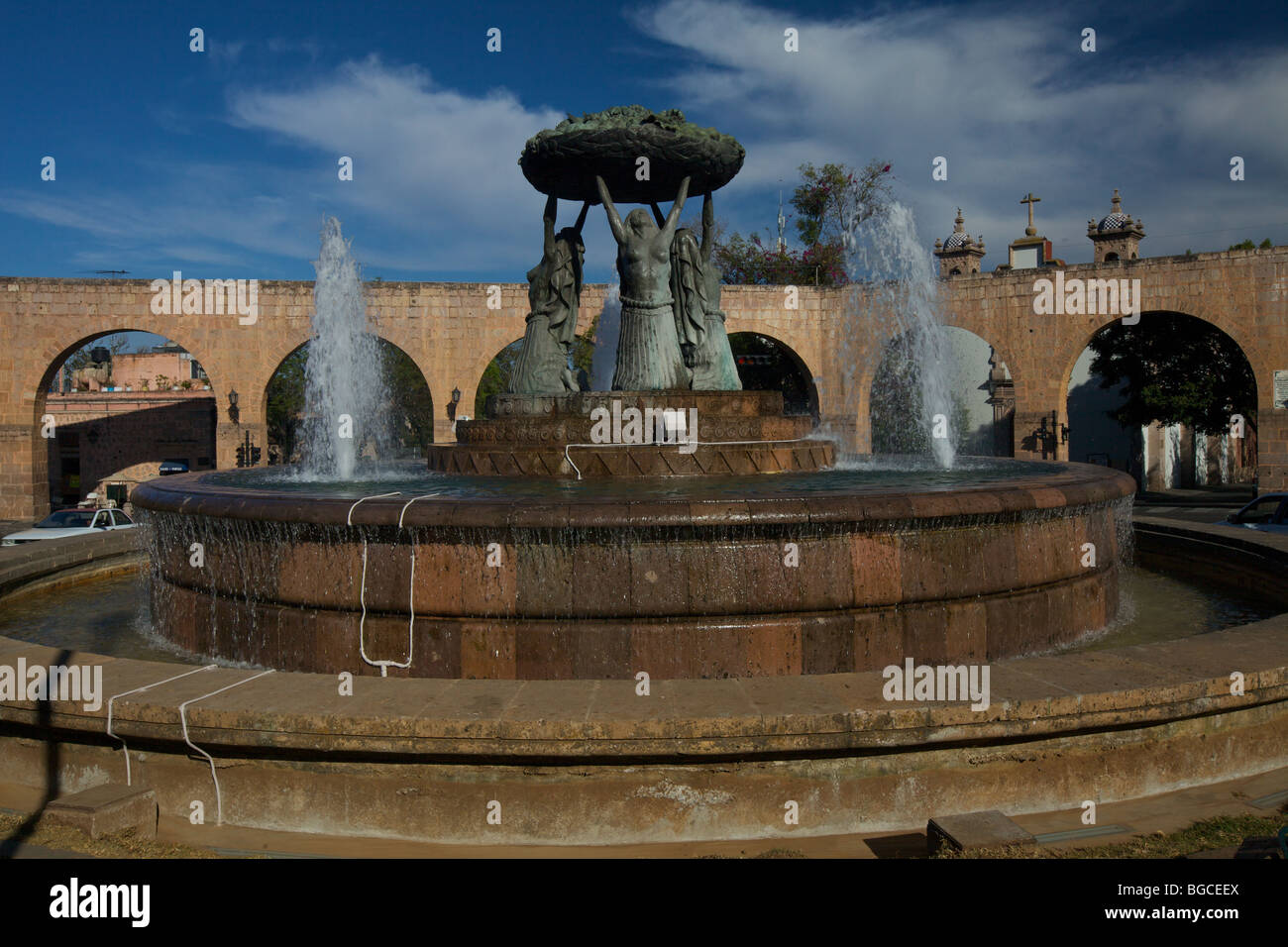View of Fuente las Tarascas, Fountain of the Tarascas Women and the ...