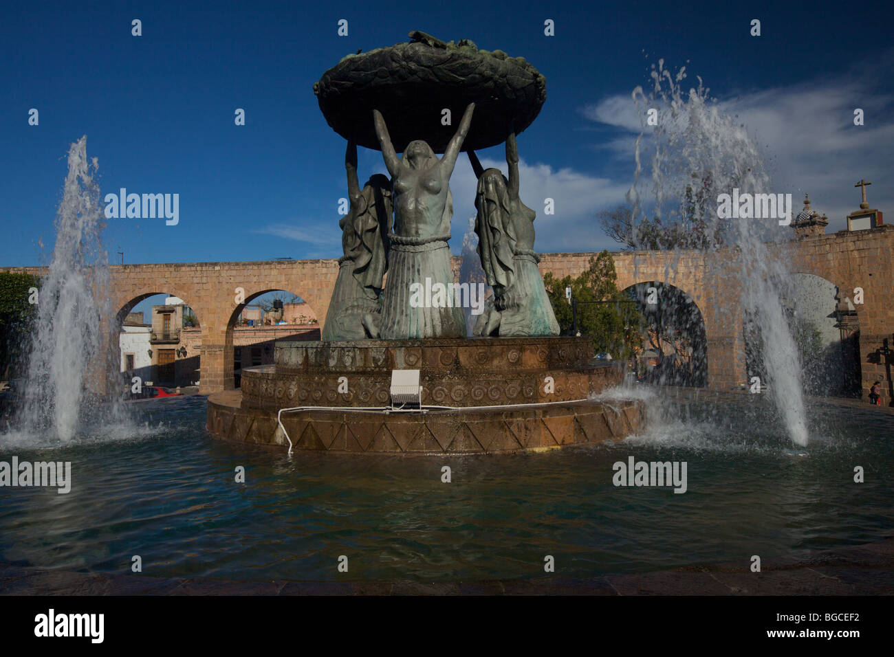 View of Fuente las Tarascas Fountain of the Tarascas Women and the ...
