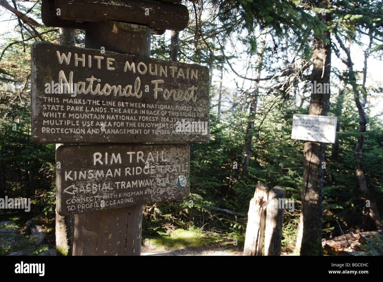 Franconia Notch State Park - Rim Trail on the summit of Cannon Mountain ...
