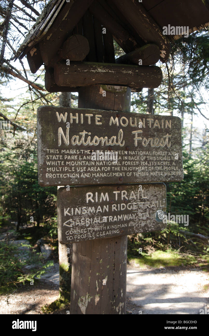 Franconia Notch State Park - Rim Trail on the summit of Cannon Mountain ...