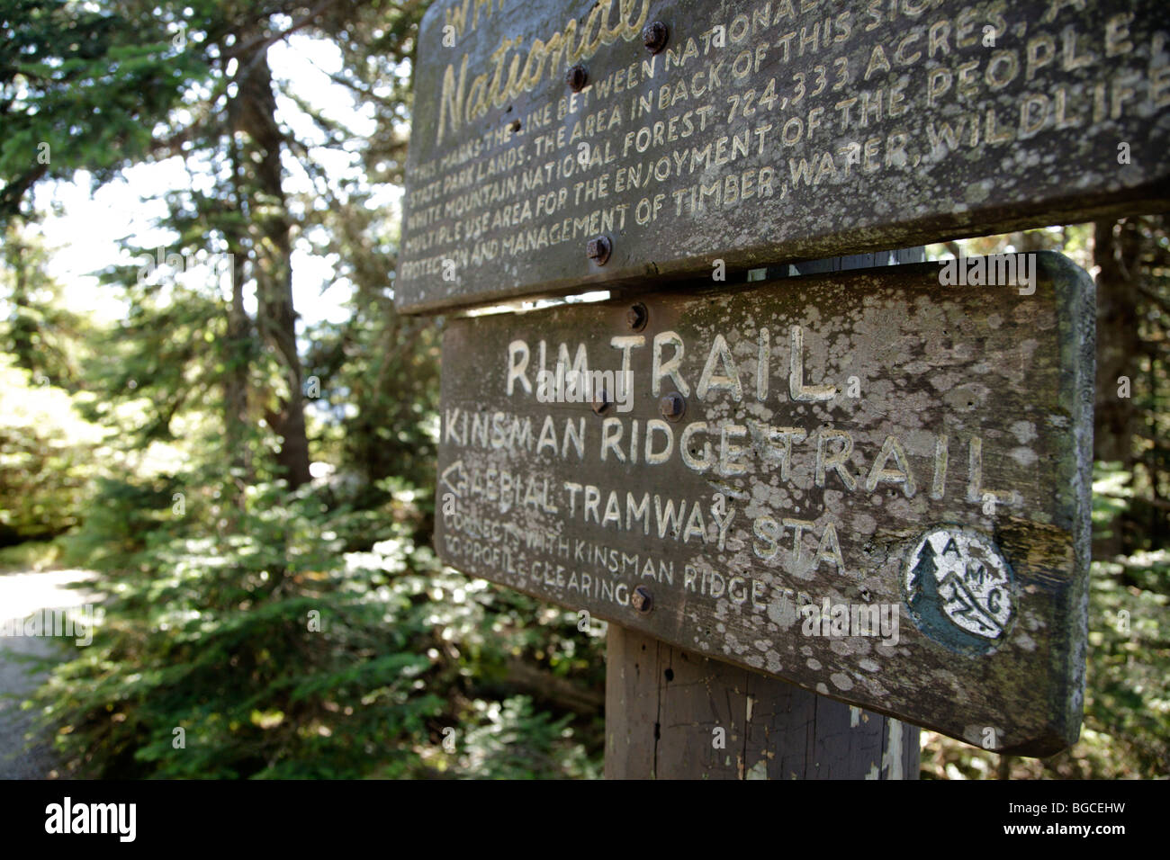 Franconia Notch State Park - Scenic views along the Rim Trail on the ...