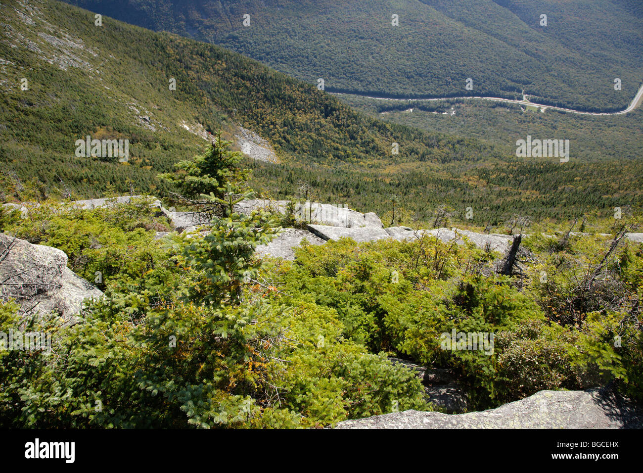 Franconia Notch State Park - Scenic views along the Rim Trail on the ...