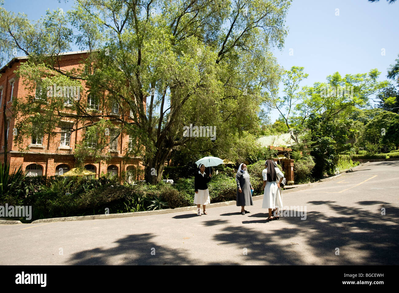 Catholic Nuns in front of the Mariannhill Monastery. Thousand Hills ...