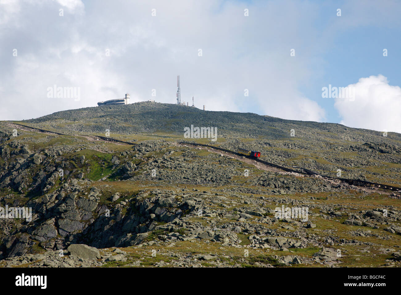 Mount Washington at sunset from Mount Clay. Located in the White ...