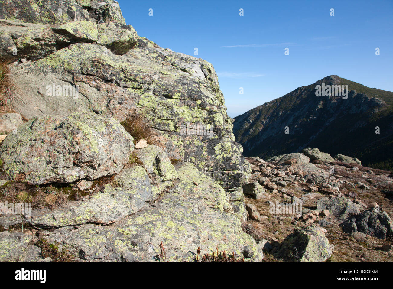 Appalachian Trail....The summit of Little Haystack Mountain with Mount ...